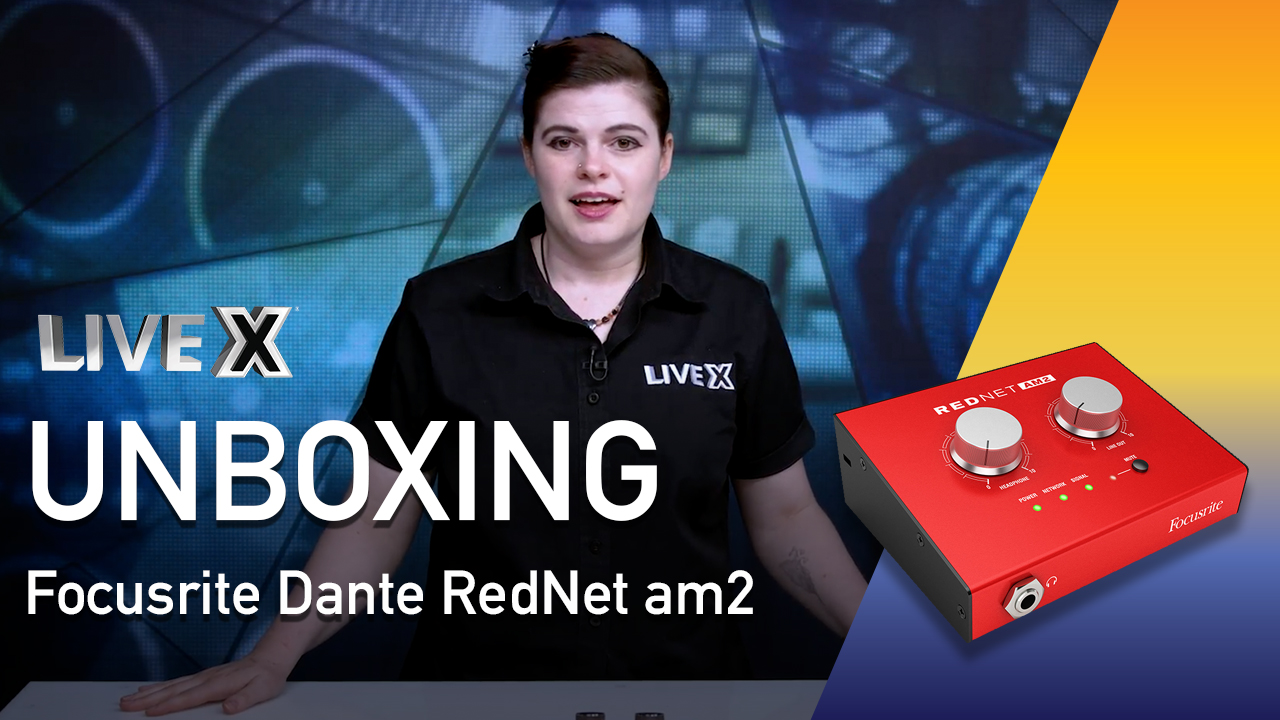 Unboxing: Focusrite Dante RedNet AM2 | Live X